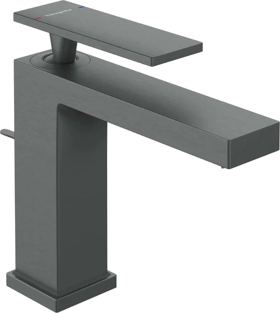 Hansgrohe Tecturis E - Umyvadlová baterie s výpustí, EcoSmart+, kartáčovaný černý chrom 73010340
