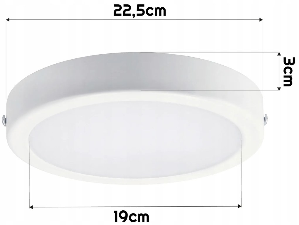 PHILIPS LED kulaté přisazené svítidlo 19W - 2000lm - 4000K - bílé