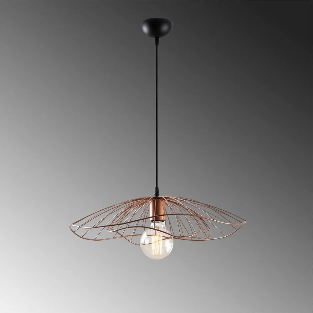 Závěsné svítidlo v měděné barvě ø 50 cm Tel – Opviq lights