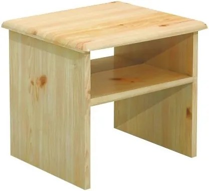 Noční stolek - BR011, masiv borovice BRADOP
