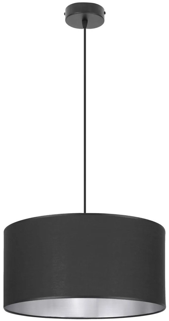 Závěsné svítidlo Shade, 1x textilní stínítko (výběr ze 2 barev), (výběr ze 3 barev konstrukce), (fi 40cm), ch