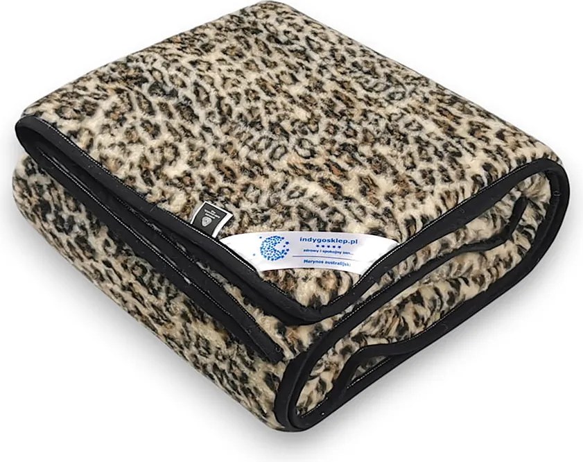 Indigosklep Merino deka australský leopard 100x140 Woolmark