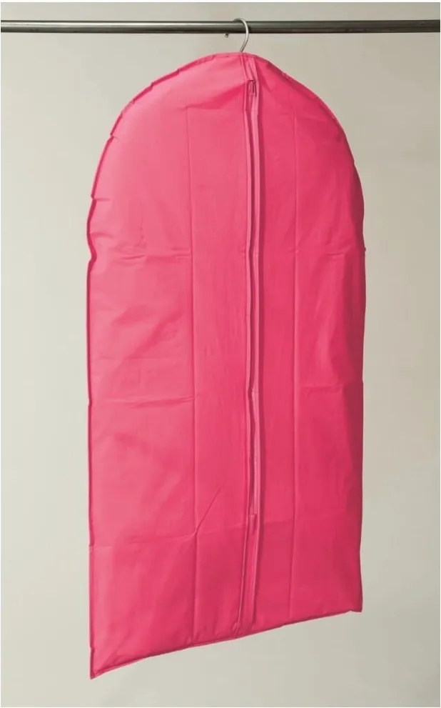 Růžový závěsný obal na šaty Compactor Garment, délka 137 cm