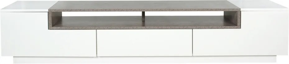 Inviro TV stolek TARANT 180 cm bílá mat/beton