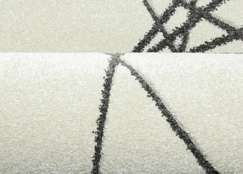 Koberce Breno Kusový koberec PORTLAND 2604/RT4I, Bílá, Vícebarevné, 133 x 190 cm
