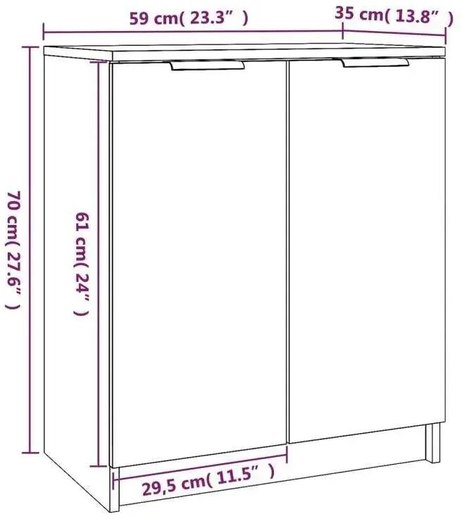 Botník, dřevo, dub sonoma, NoBi VIVAT NEW TYP 8
