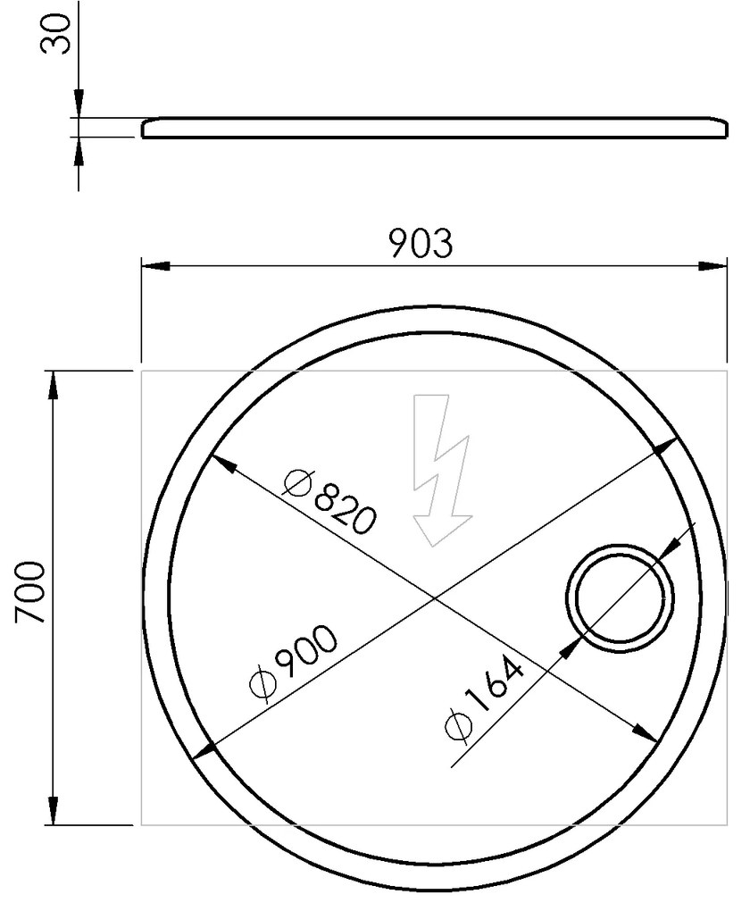 Sapho Sapho, FLOAT kulaté LED podsvícené zrcadlo, ø 90 cm, kosm.zrcadlo, IR senzor, 3500-6500°K, bílý, FT900