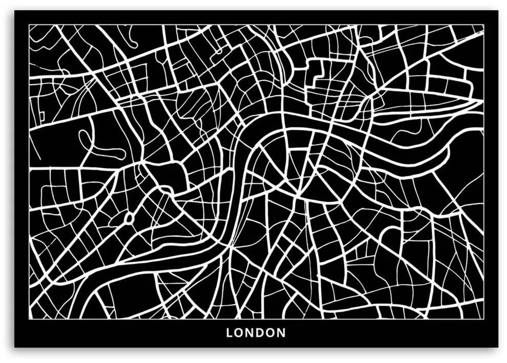 Gario Obraz na plátně Plán města Londýna Rozměry: 60 x 40 cm