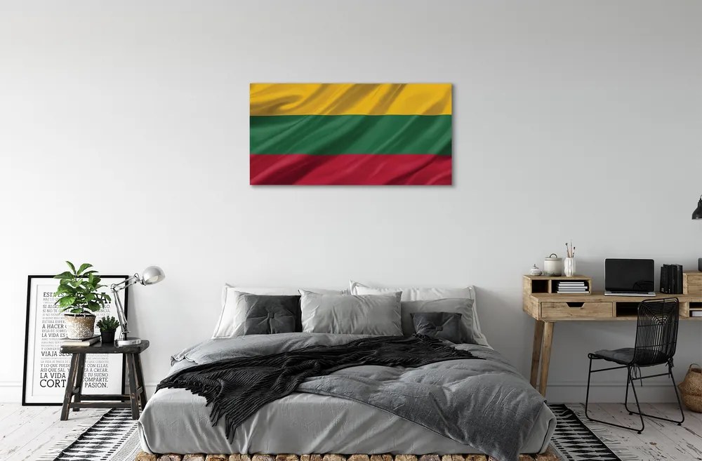 Obrazy na plátně vlajka Litvy 120x60 cm