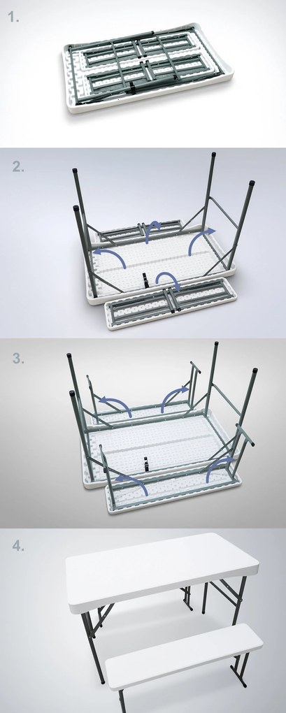 Plastový kempingový set - 113cm