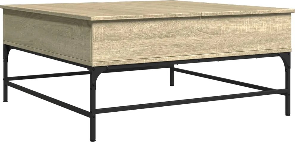 Konferenční stolek dub sonoma 95 x 95 x 45 cm kompozit a kov 3217065