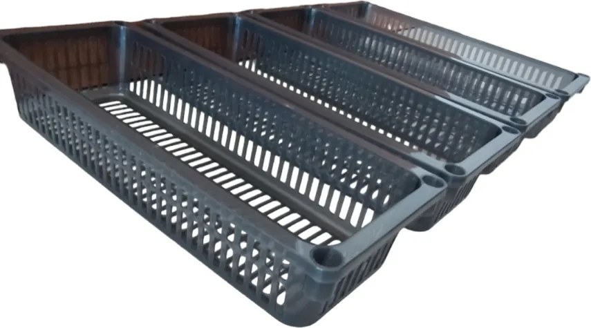 Orion Úložný koš, box a organizér extra hluboký 50cm x 20cm INVA, kouřový