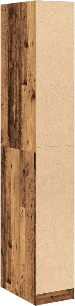 Šatní skříň old wood 30 x 50 x 200 cm kompozitní dřevo 3307745