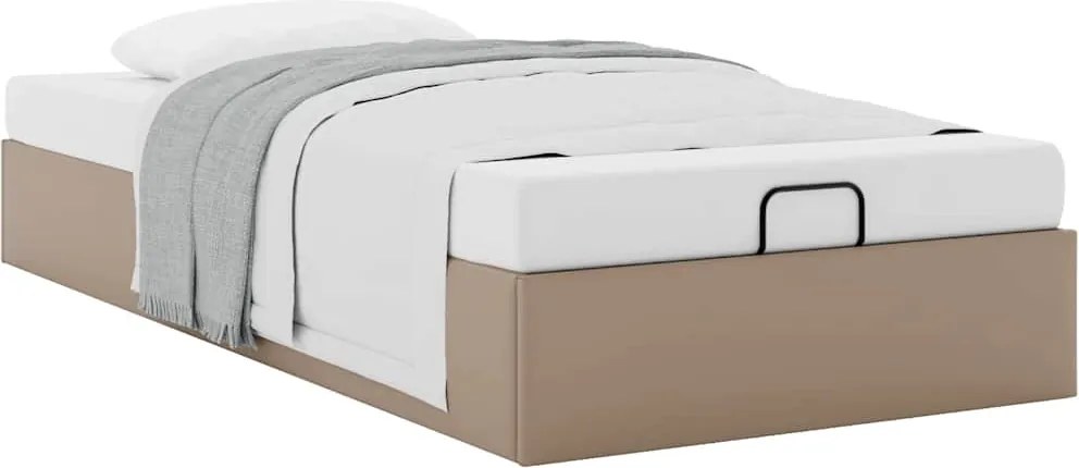 Osmanský rám postele bez matrace cappuccino 90x200cm umělá kůže 3310783