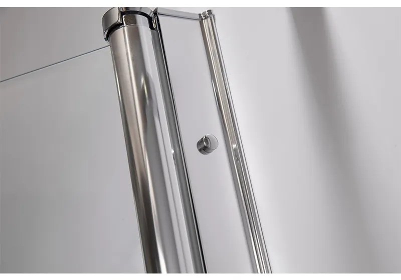 BPS-koupelny Čtvercový sprchový kout HYD-SK1180B 90x90 chrom/transparent - bez vaničky