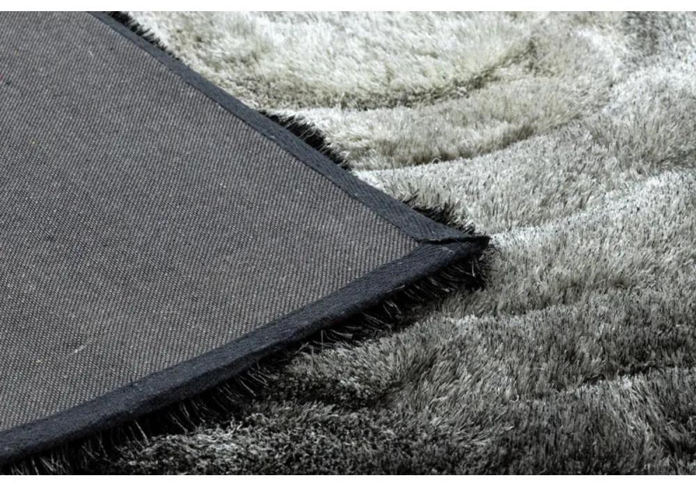 Luxusní kusový koberec shaggy Flimo šedý 160x220cm