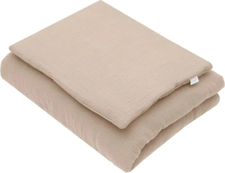 Mušelínový set s výplní New Baby 80x70 cm béžový