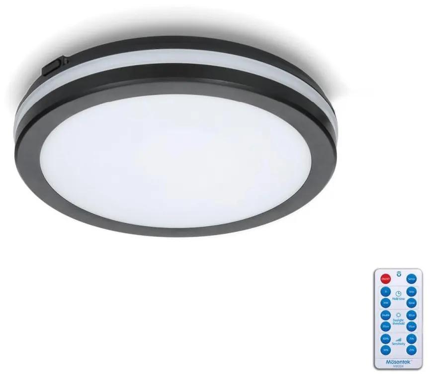 Kobi LED Koupelnové stropní svítidlo se senzorem LED/12W/230V pr. 20 cm černá + DO KB0346