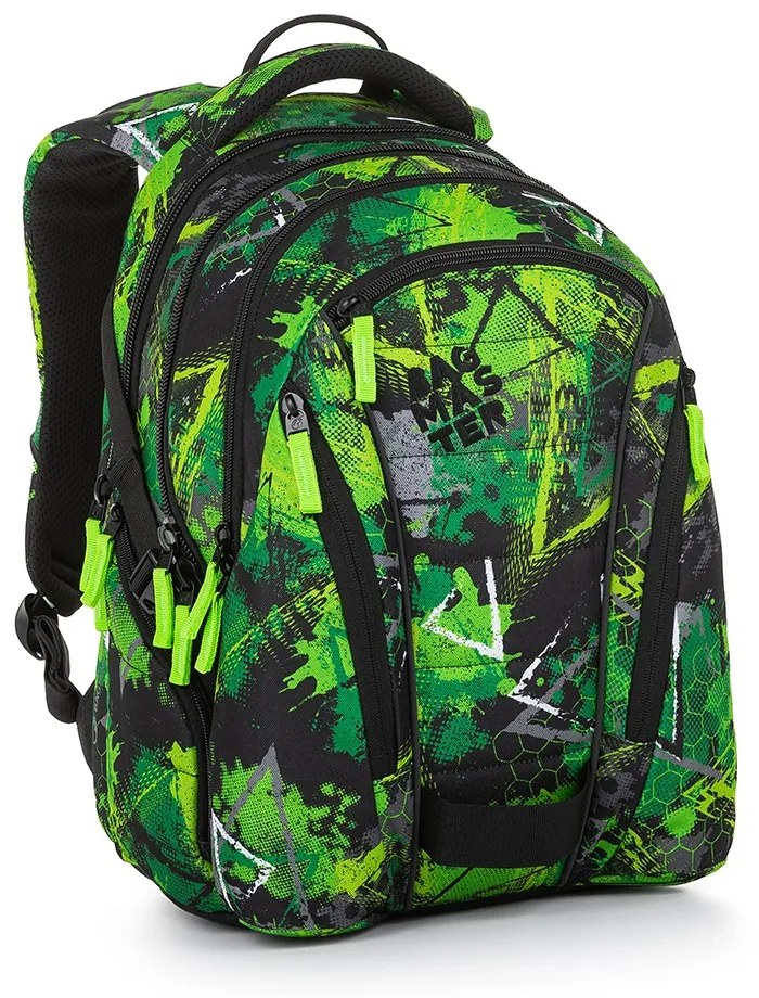 Bagmaster BAG 23 A studentský batoh - zeleno černý