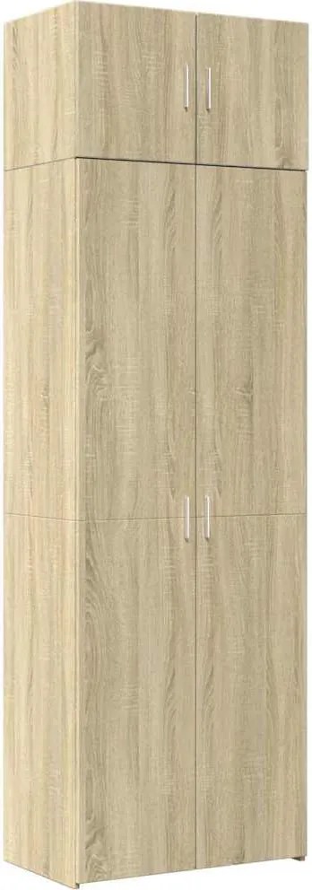 Úzká úložná dub sonoma 70x42,5x225 cm kompozitní dřevo 3281324