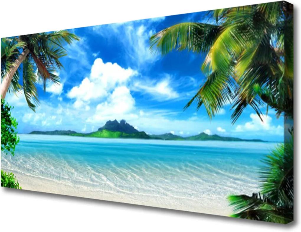 Obraz Canvas Palmy Moře Tropický Ostrov