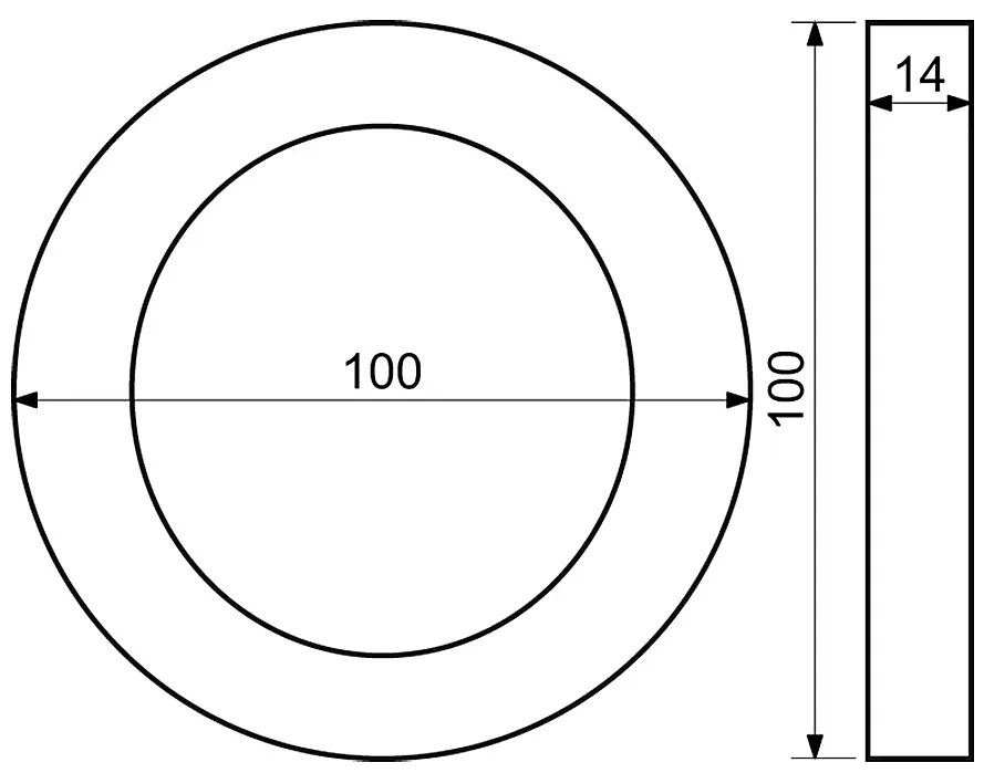 Domovní číslice  RICHTER 3D RN.100LV (černá matná), 9, RICHTER Černá matná