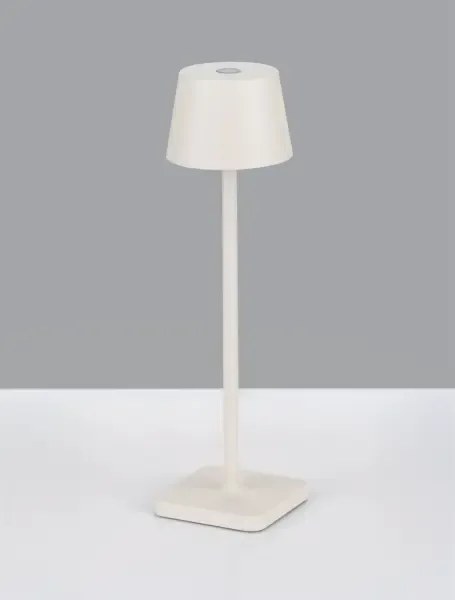 Venkovní stolní lampa Deck bílá
