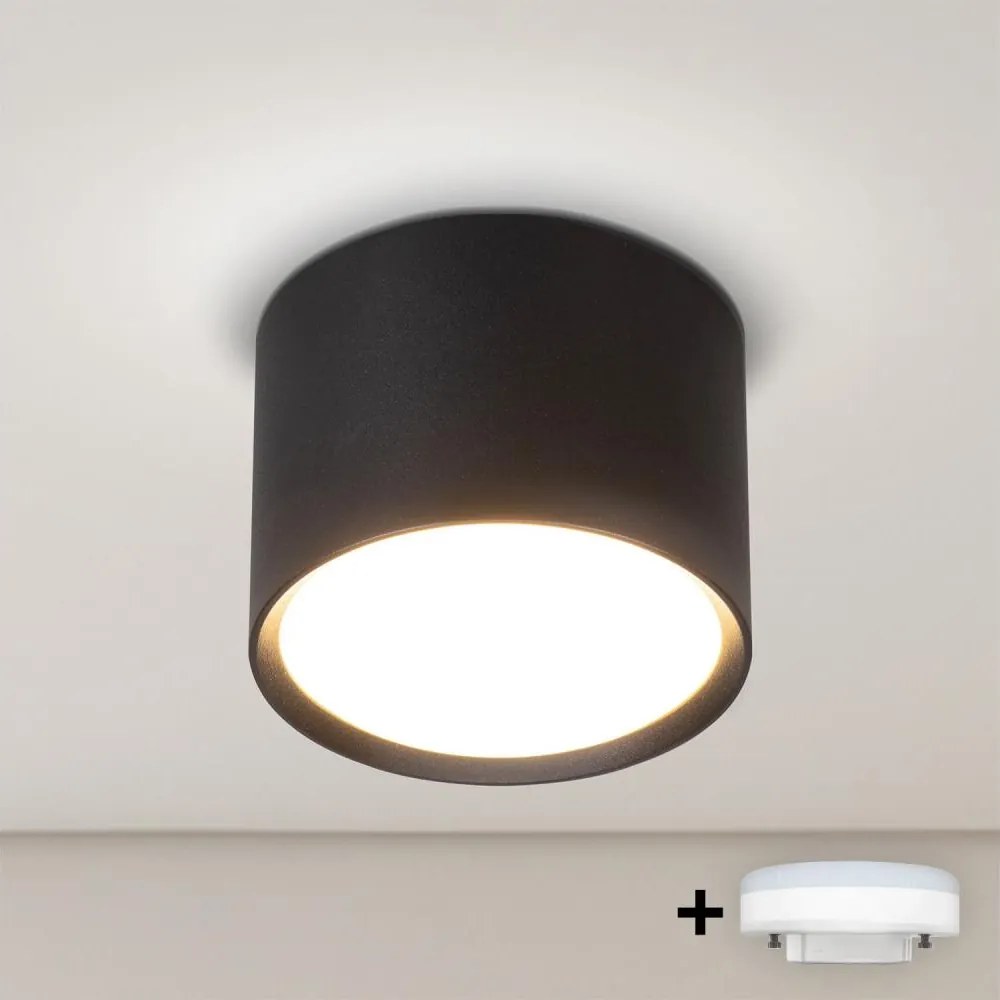 BRILAGI-LED RGB Stm. bod. svít. SMOOTH 1xGX53/14W/230V 60x82 mm Wi-Fi Tuya černá