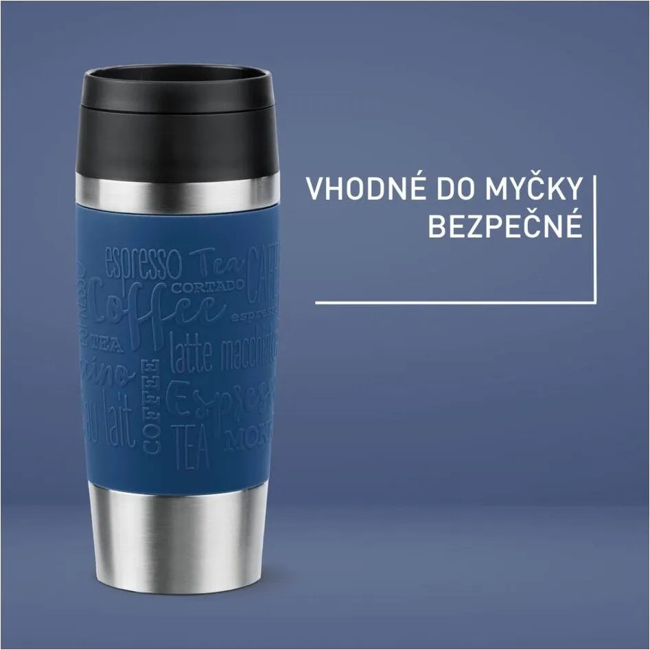 Tmavě modrý cestovní hrnek 360 ml – Tefal