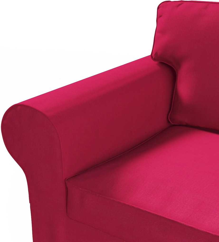 Potah na pohovku IKEA Ektorp 2-místná rozkládací NOVÝ MODEL 2012 barva červená látka pletený vzor