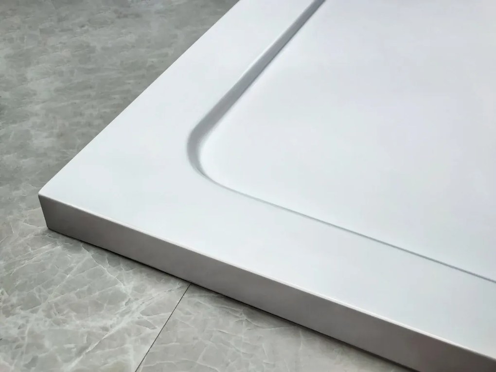 HARD 100x80x3,5 obdélníková mramorová vanička