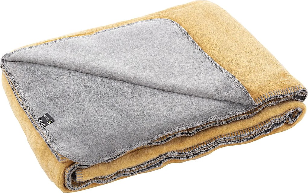 Deka Cotton Cloud 150x200cm Mustard&Grey