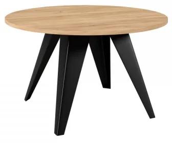 Konferenční stolek Barteno, Barva: černá / bílý mramor