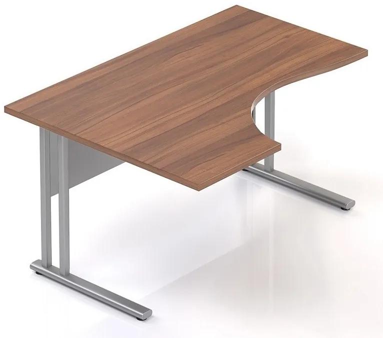 Rauman Kancelářský stůl Visio LUX K 136x70/100 cm levý Barva: Ořech