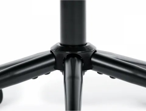 Kancelářská židle černá dekor broušené kůže černý kovový kříž KA-V3120 BK3