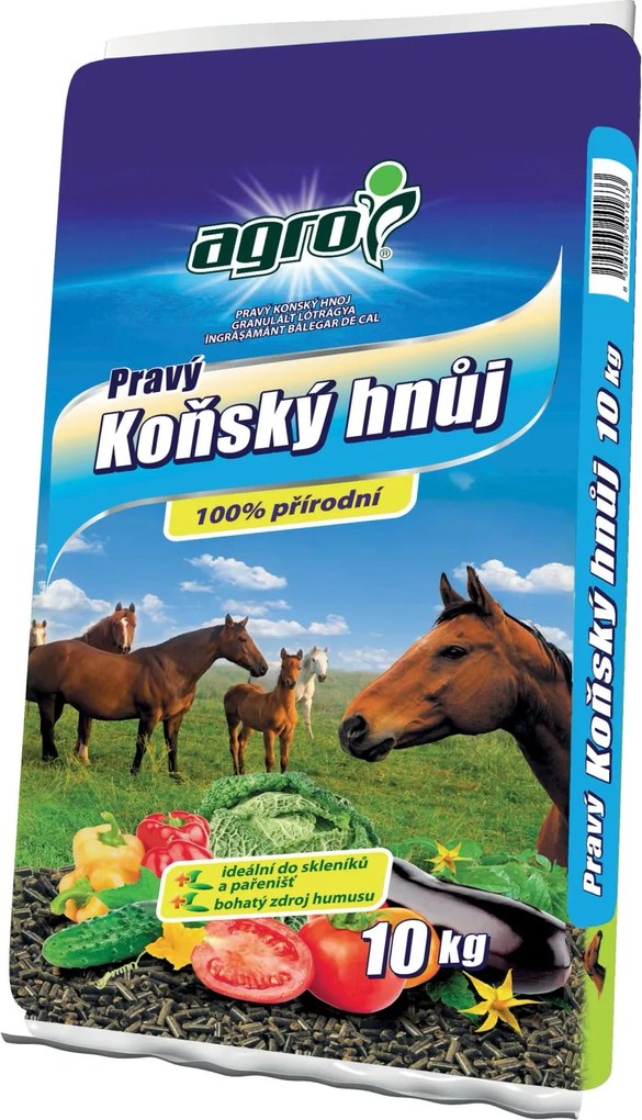 AGRO Pravý koňský hnůj 10 kg