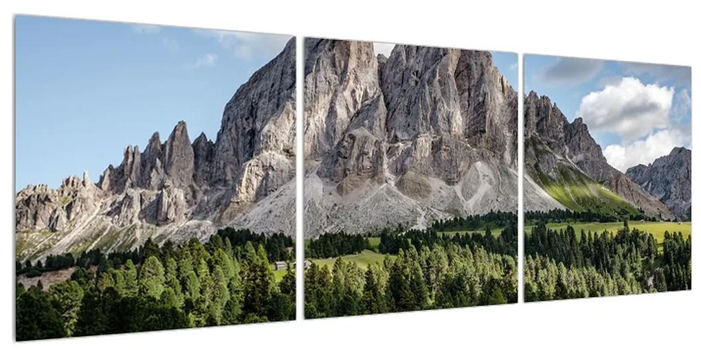 Obraz horské krajiny  (120x40 cm)