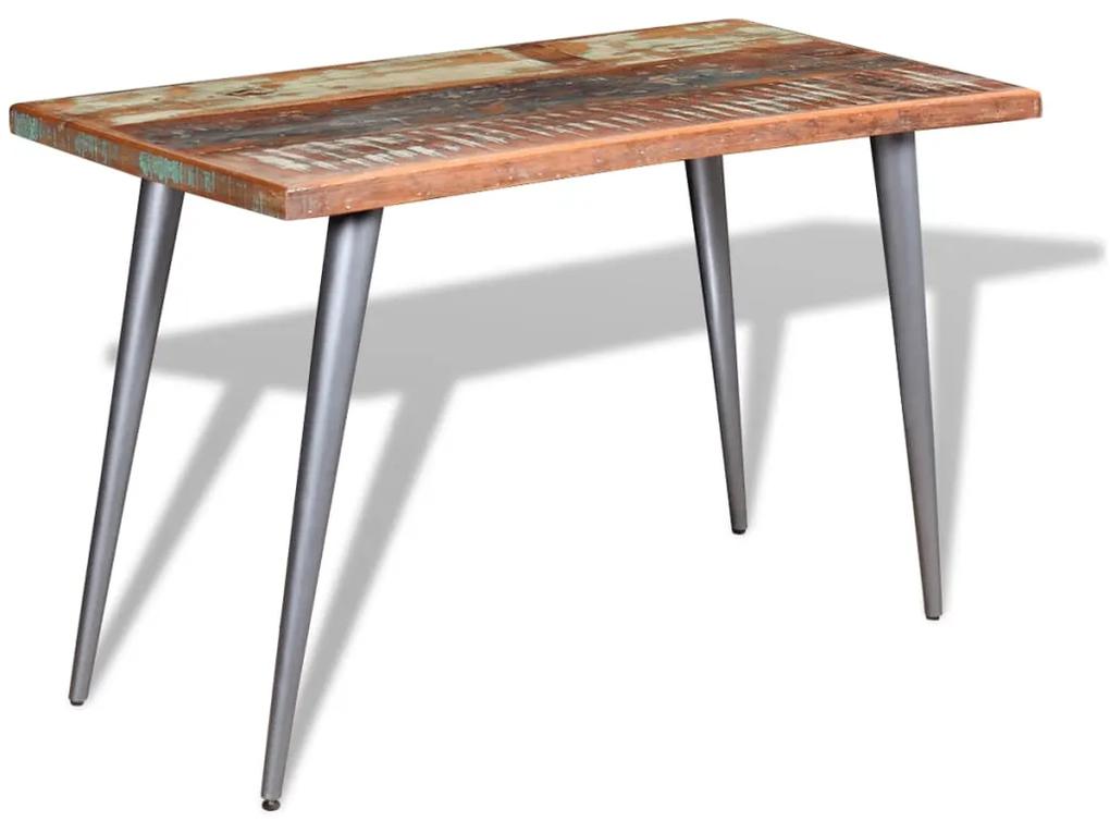 244242 vidaXL Jídelní stůl masivní recyklované dřevo 120 x 60 x 76 cm