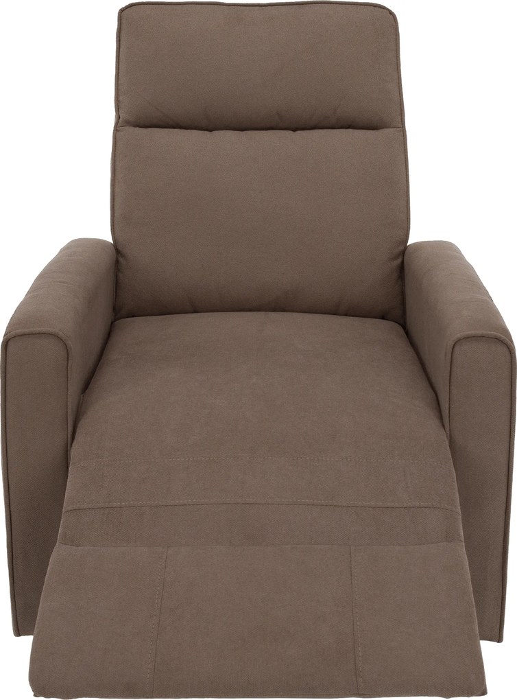 Relaxační otočné křeslo, šedohnědá Taupe, MEKENZI