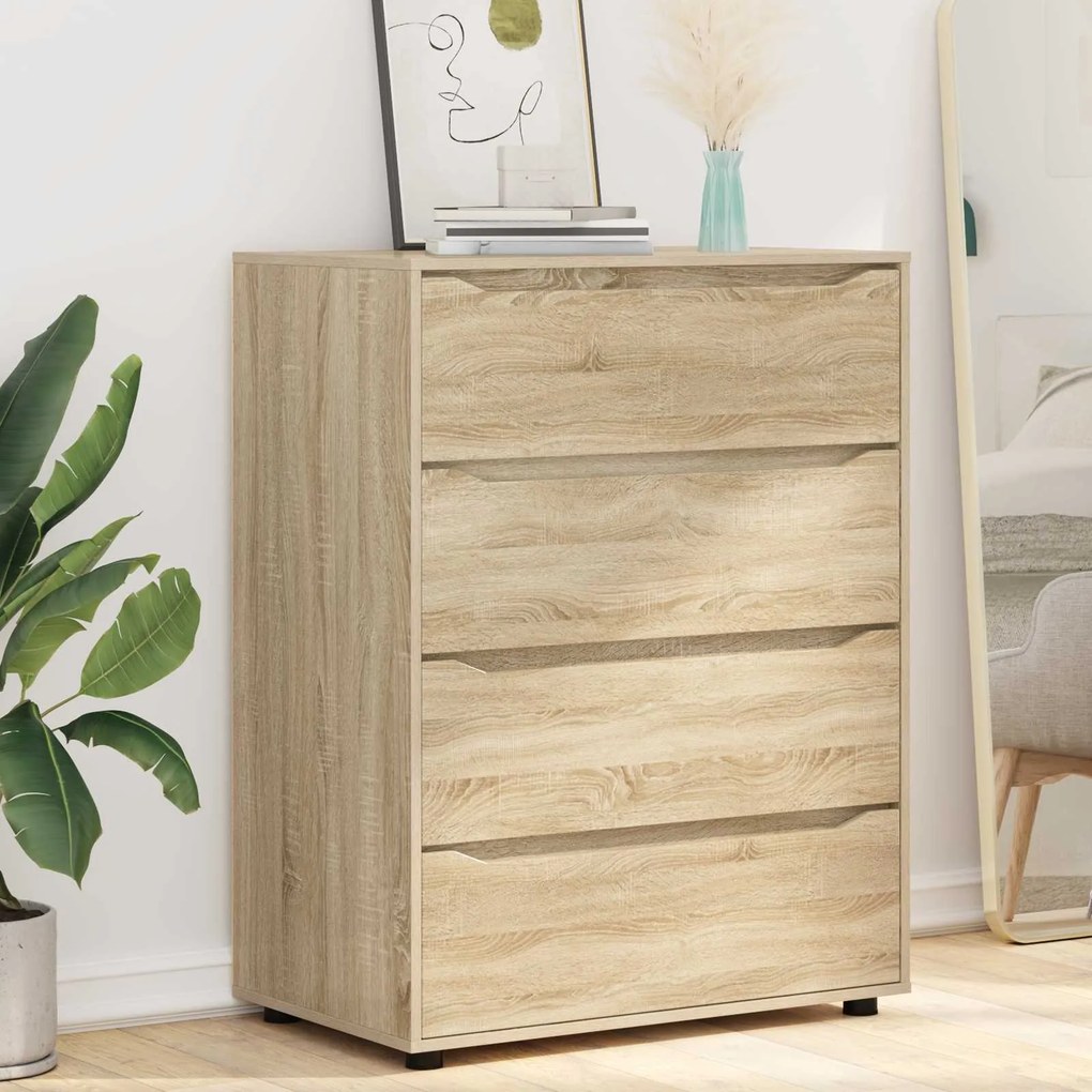 Úložné skříně 80 x 48 x 105 cm Kompozitní dřevo Sonoma dub 3406227