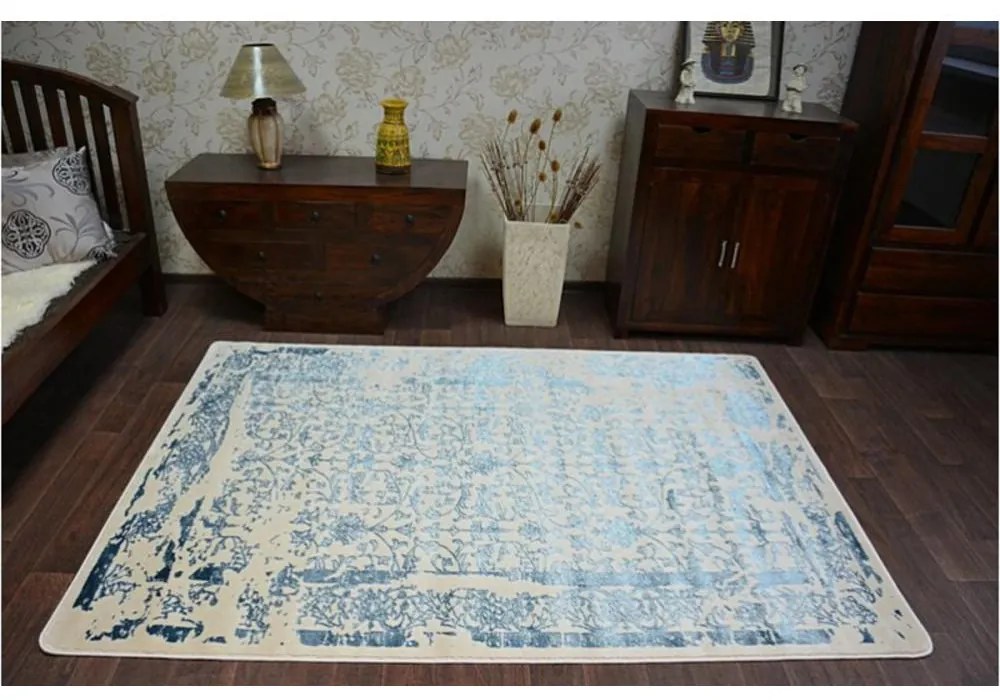 Luxusní kusový koberec akryl Icon modrý 2 160x230cm