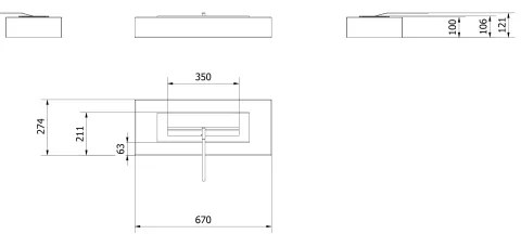 Kratki INDIA/MAX/CZARNY/TUV - BIO krb INDIA/MAX 10x67 cm 3kW černá
