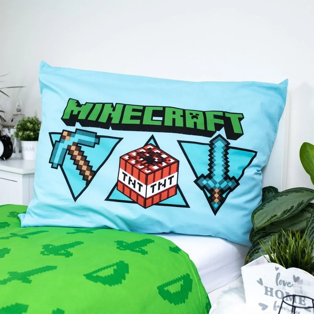 Bavlněné dětské povlečení na jednolůžko 140x200 cm Minecraft – Jerry Fabrics