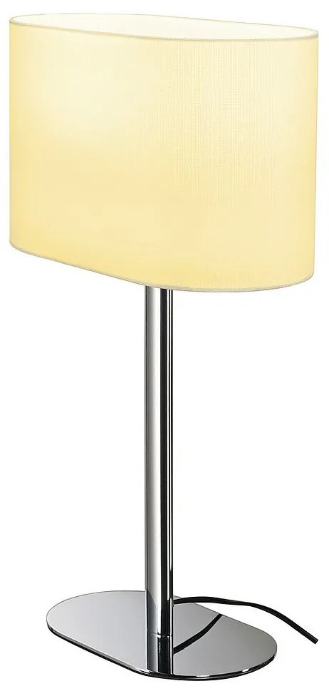 BIG WHITE SOPRANA OVAL, stolní lampa, TC-(D,H,T,Q)SE, oválná, bílé stínítko, max. 60 W 155841