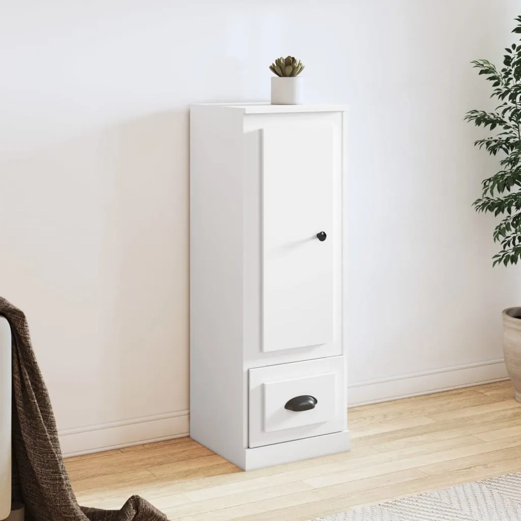 Skříň highboard bílá 36 x 35,5 x 103,5 kompozitní dřevo