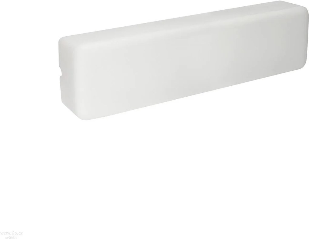 Linealight 7810 MyWhite_B, obdélníkové venkovní svítidlo z bílého polyethylenu, 17W LED 3000K, délka 50cm, IP65