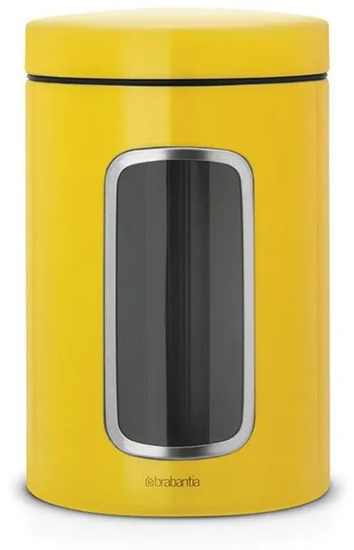 Brabantia Dóza 1,4 l s okénkem - kopretinově žlutá