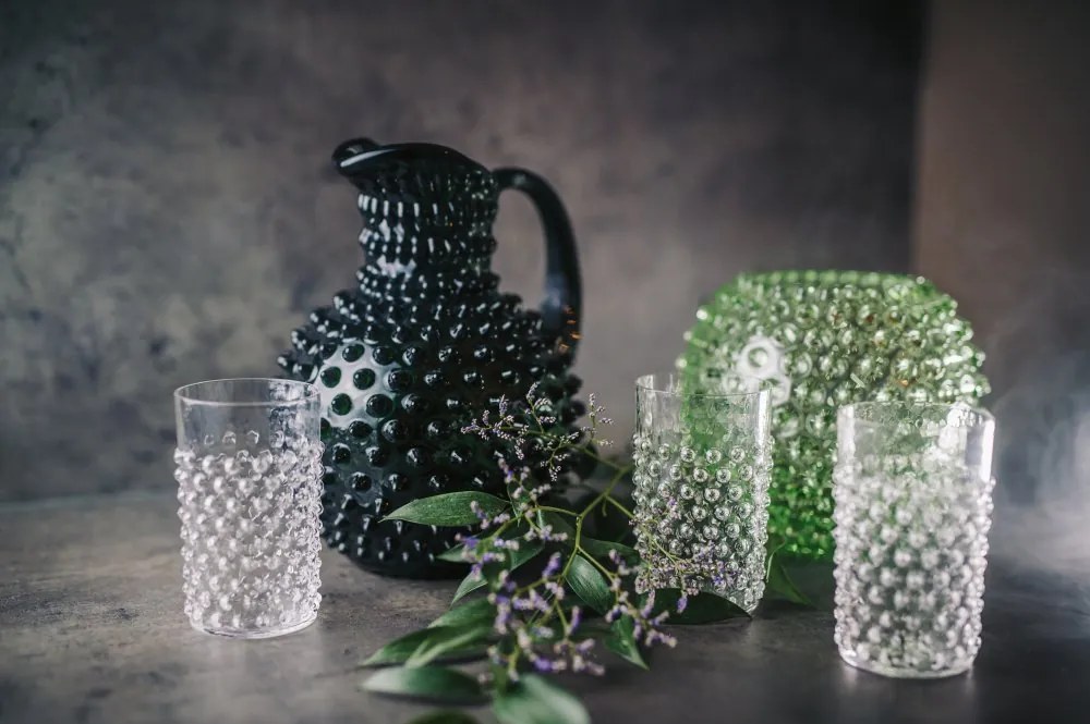 Sklenice, Jílek Glassworks, HOBNAIL, Křišťál, 250 ml, 6 ks