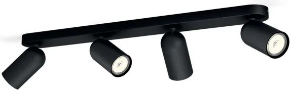 Philips - LED RGBW Stmívatelné bodové svítidlo 4xGU10/4,8W/230V3000K černá + DO