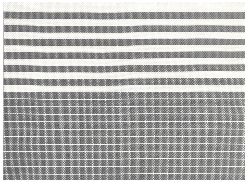Prostírání Stripe šedá, 30 x 45 cm, sada 4 ks